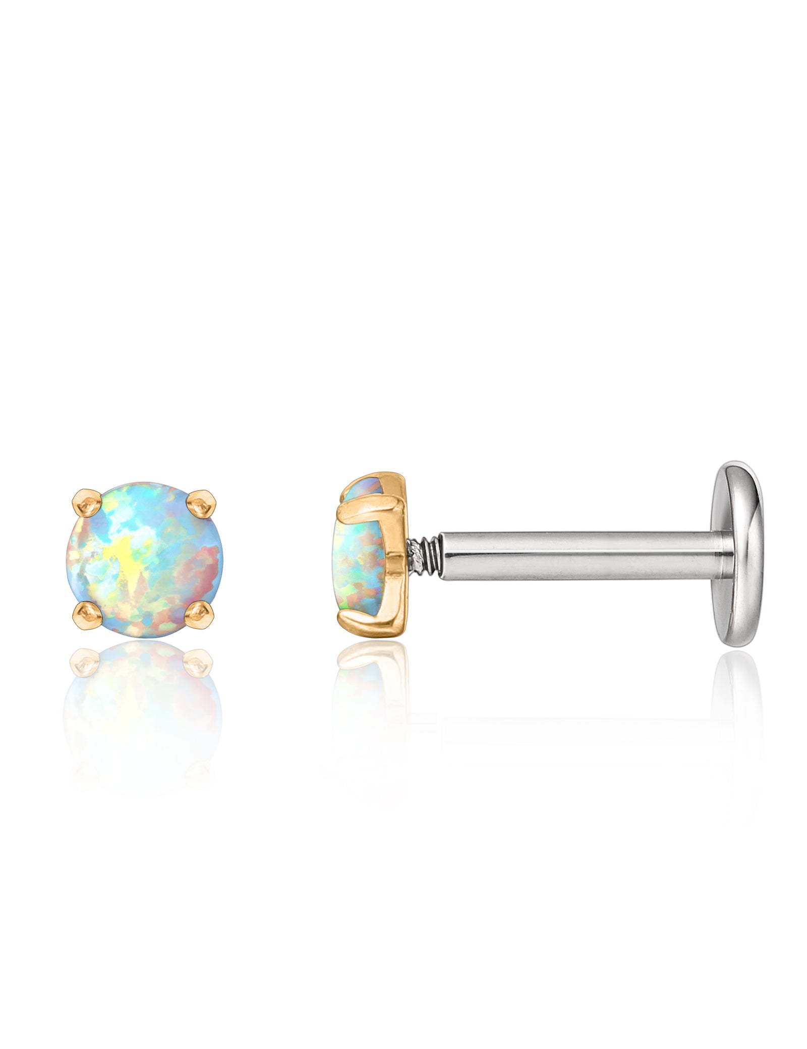 Titanium Internal Thread FlatBack Earrings – Limerencia Titanium Earrings