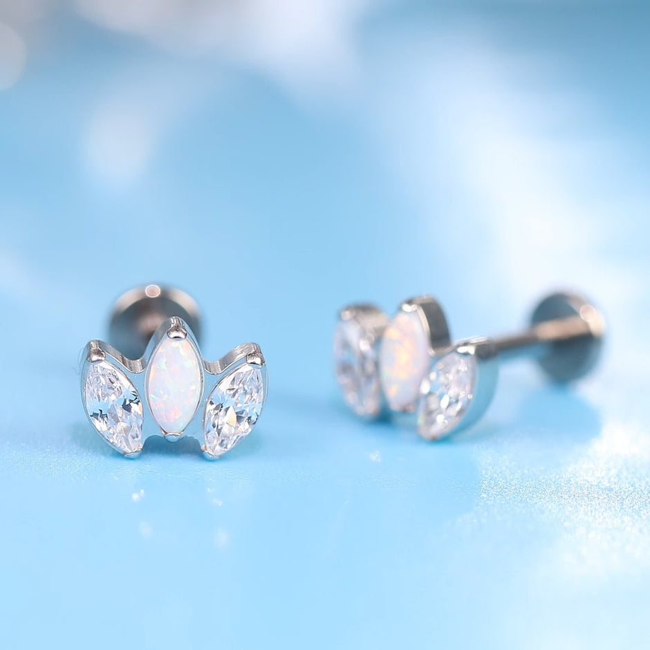 Titanium Threadless FlatBack Earrings – Limerencia Titanium Earrings