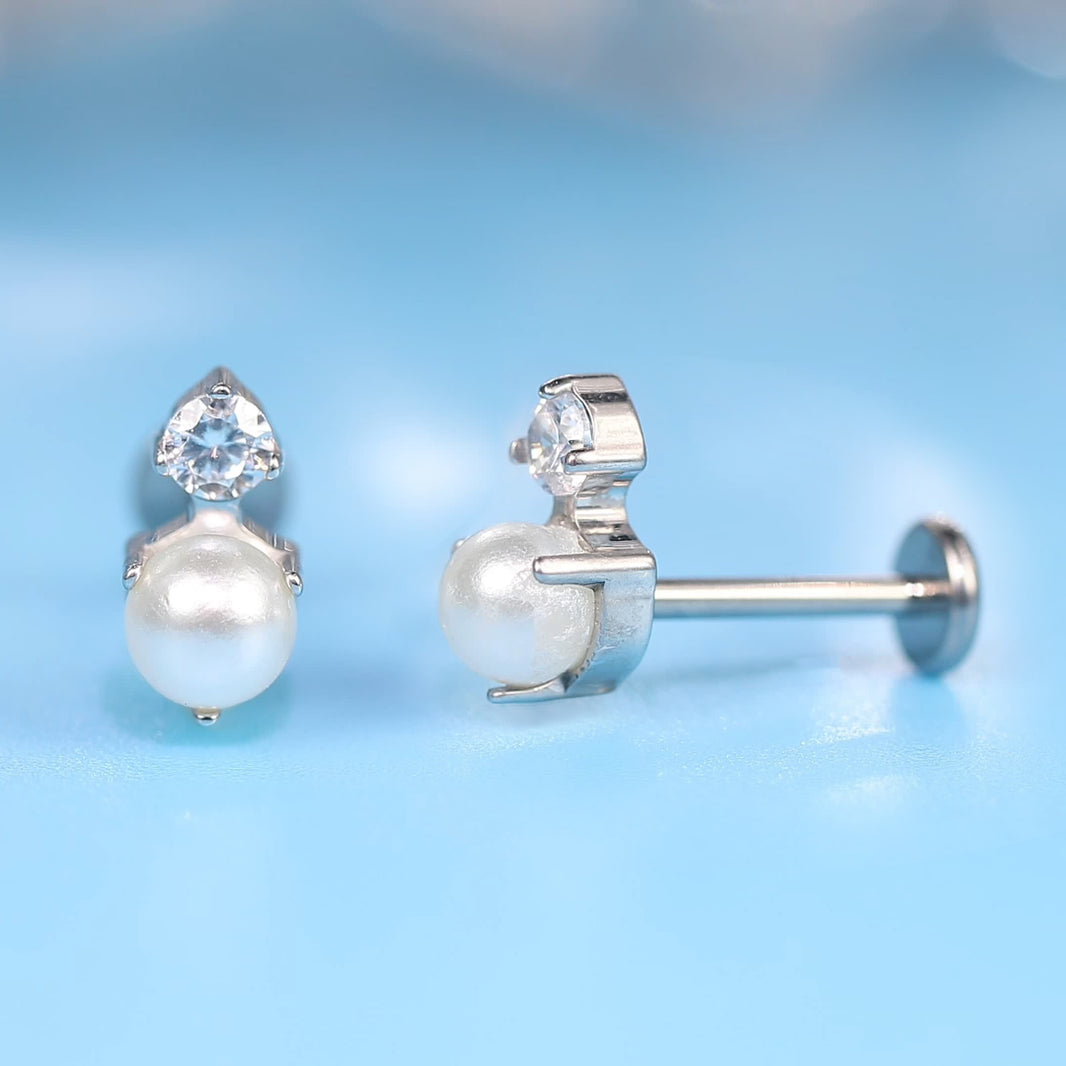 Titanium Internal Thread FlatBack Earrings – Limerencia Titanium Earrings